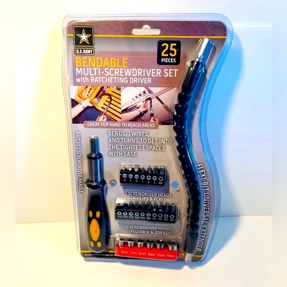 U.S. Army | Other | Us Army Bendable Multiscrewdriver Set With ...